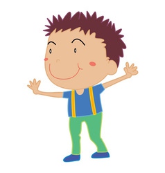 Simple child cartoon Royalty Free Vector Image