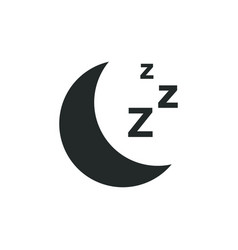 Moon sleep logo icon design Royalty Free Vector Image