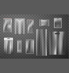 Realistic blank food packaging Royalty Free Vector Image