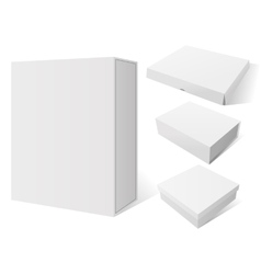 Elegant white box mockup Royalty Free Vector Image