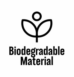 Hybrid material information sign Royalty Free Vector Image