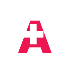 Letter a plus logo Royalty Free Vector Image - VectorStock