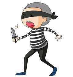 Robber Royalty Free Vector Image - VectorStock