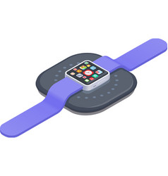 Smartwatch with multiple smart watch clock faces Vector Image