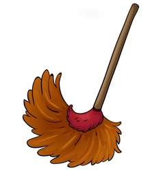 Broom with plastic handle household accessories Vector Image