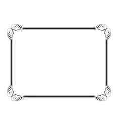 Simple ornamental decorative frame Royalty Free Vector Image