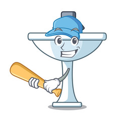Up board cartoon sink in the kitchen room Vector Image