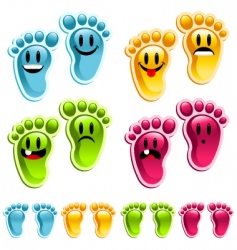 Smiley feet Royalty Free Vector Image - VectorStock