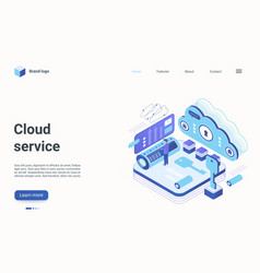 Network security isometric Royalty Free Vector Image