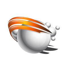 Circle orbit planet logo concept design symbol Vector Image