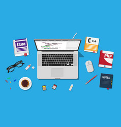 Digital specialist or computer web programmer Vector Image