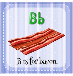 Flashcard B is for bakery Royalty Free Vector Image