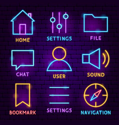 User neon sign Royalty Free Vector Image - VectorStock