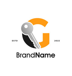 Initial k elegant key Royalty Free Vector Image