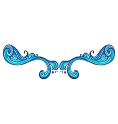 A swan border design Royalty Free Vector Image