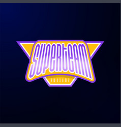 Sport emblem typography set super logo for your Vector Image