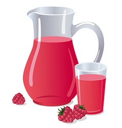 Raspberry juice Royalty Free Vector Image - VectorStock