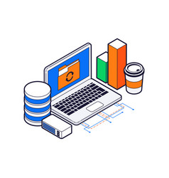 Data sync icon Royalty Free Vector Image - VectorStock