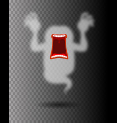 Black monster silhouette set cute cartoon scary Vector Image