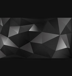 Black and gold abstract low poly background Vector Image