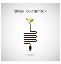 Green and initiative concept Royalty Free Vector Image