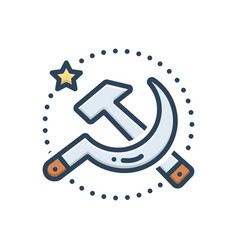 Ussr sickle and hammer soviet russia union symbol Vector Image