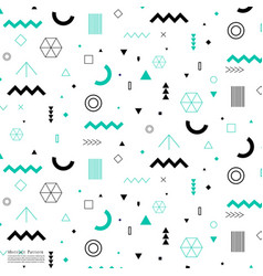 Geometric flat pattern Royalty Free Vector Image