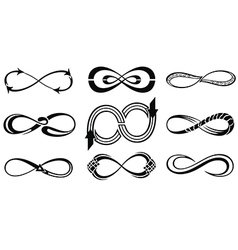 Infinity symbols Royalty Free Vector Image - VectorStock