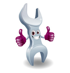 Spanner character Royalty Free Vector Image - VectorStock