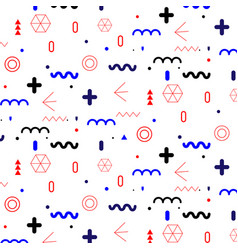 Geometric flat pattern Royalty Free Vector Image