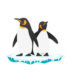 Four playful penguins Royalty Free Vector Image