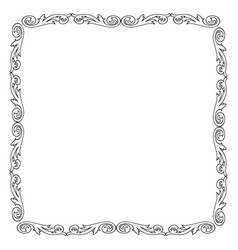 Black decorative frame Royalty Free Vector Image