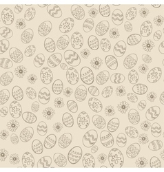 Seamless pattern with easter eggs Royalty Free Vector Image