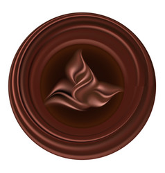 Cocoa and chocolate line icons set logo label Vector Image