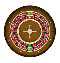 American roulette wheel Royalty Free Vector Image