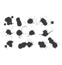 Ink splat collection Royalty Free Vector Image