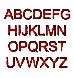 Red font Royalty Free Vector Image - VectorStock