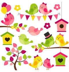 Summer Birds Royalty Free Vector Image - VectorStock