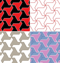 Seamless geometric pattern simple abstract lines Vector Image