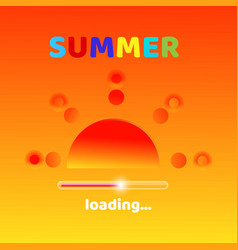 Summer is coming soon text Royalty Free Vector Image