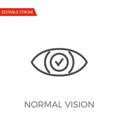 Black and white outline of a female eye Royalty Free Vector