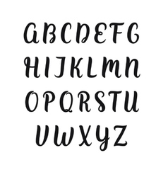 Spiky alphabet lowercase letters Royalty Free Vector Image