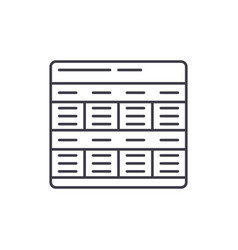 Business model line icon concept business model Vector Image