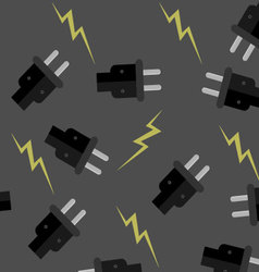 Seamless pattern electricity Royalty Free Vector Image