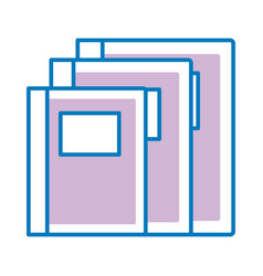 Text books closed line style icon Royalty Free Vector Image