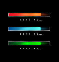 Loading progress ui design element eps 10 Vector Image