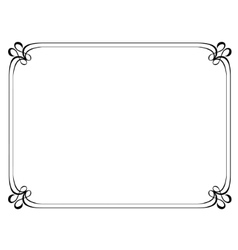 Simple ornamental decorative frame Royalty Free Vector Image