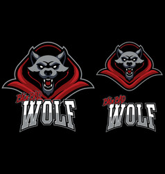 Wolf pack emblem logo Royalty Free Vector Image