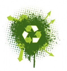 Recycled logo Royalty Free Vector Image - VectorStock