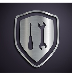 Industrial tool wrench and screwdriver with wings Vector Image